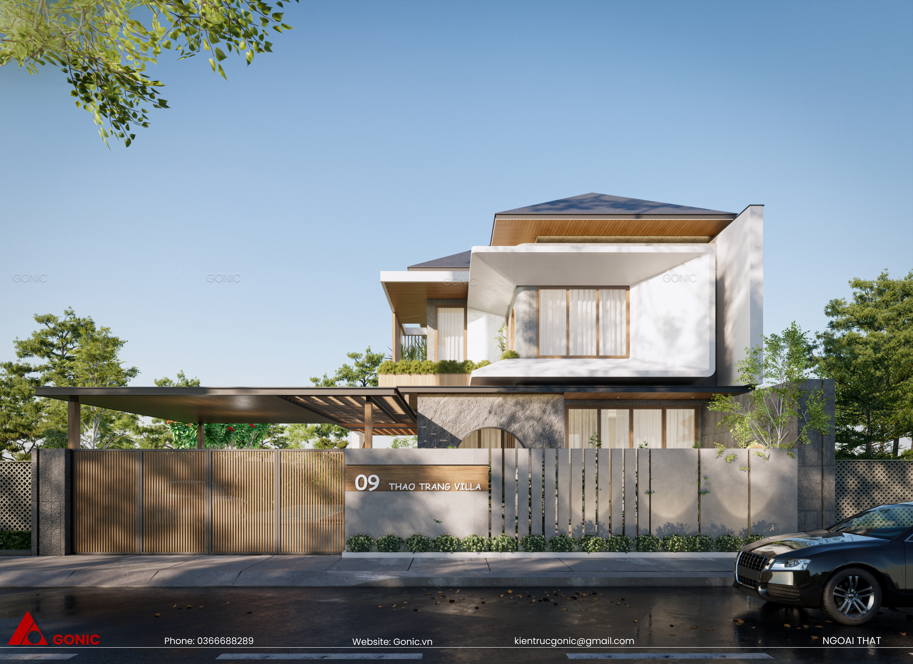 MẪU VILLA 2 TẦNG CỰC ĐẸP, HIỆN ĐẠI